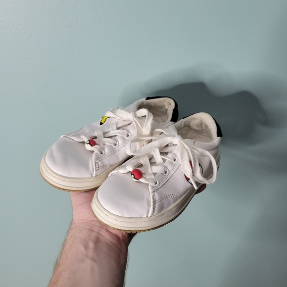 Zara | Shoes | Pokemon X Zara Kids Pikachu Pokeball White Sneakers Boys ...
